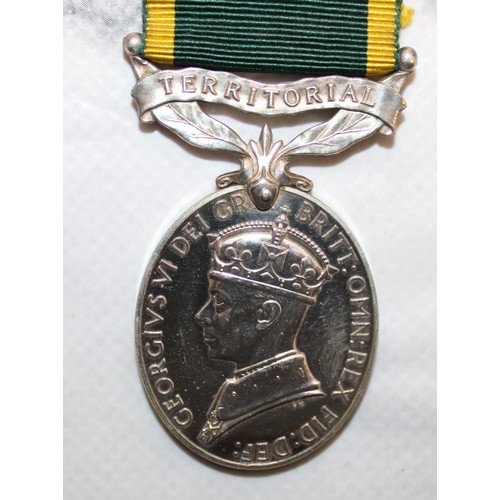 King George V1 TERRITORIAL Medal 817594 SJT. J. S. WHALEN. R.E.M.E.
