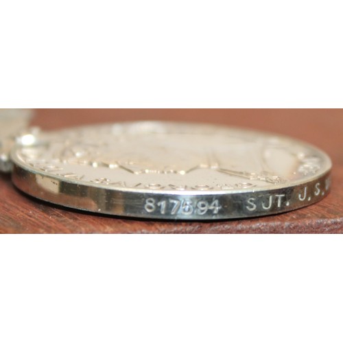 King George V1 TERRITORIAL Medal 817594 SJT. J. S. WHALEN. R.E.M.E.