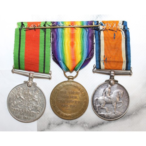 Family Group of Medals WWI & WWII Awarded to Ronald Henry Mead (Border ...