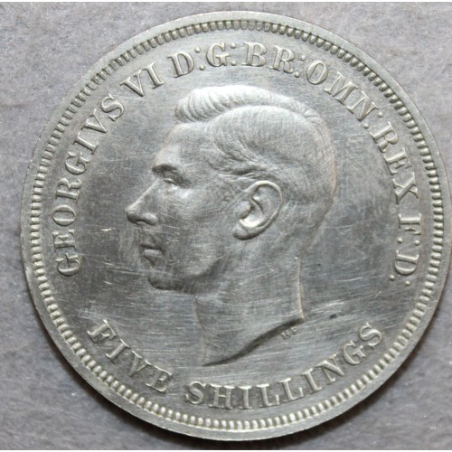 1951 Five Shillings Silver Coin