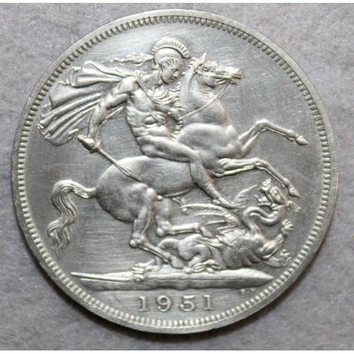 1951 Five Shillings Silver Coin