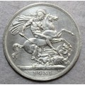 1951 Five Shillings Silver Coin