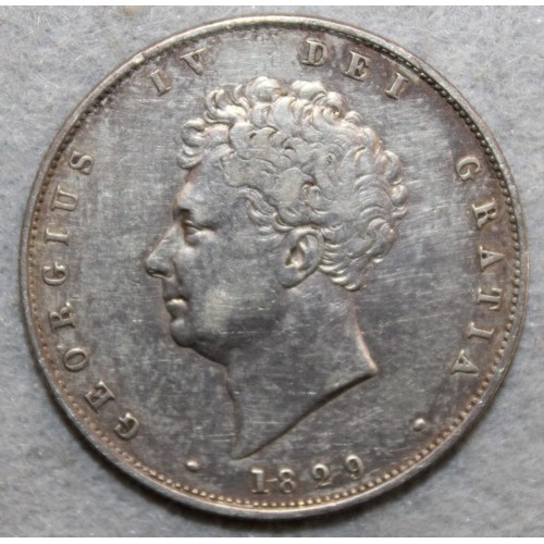 1829 GEORGIUS IV DEI GRATIA Silver Coin