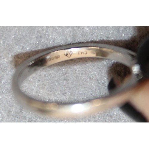 Stamped PT950 Platinum Single Diamond 0.20 Approx Ring Size M Total ...