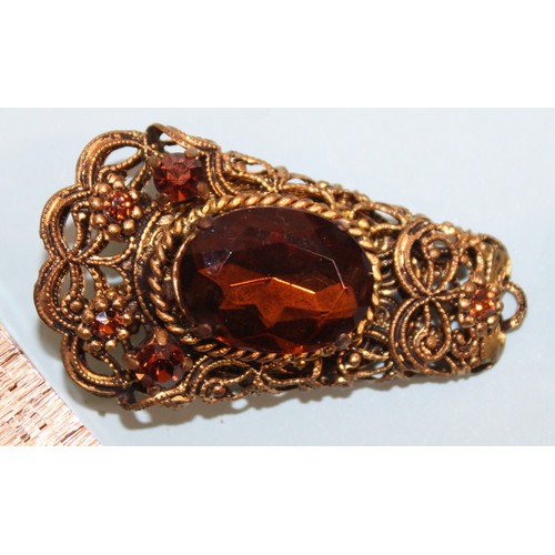 Mixed Jewellery Items In Tin Inc- Rotary Watch/Brooch/Cameo Brooch ...