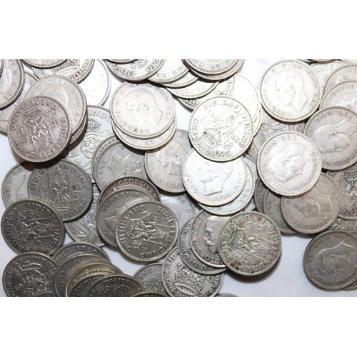 Pre 1946 Half Crowns/Two & Single Shilling Coinage Total Weight 590gms ...