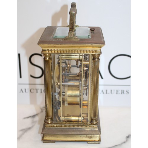 CHARLES FRODSHAM Carriage Clock With Key COLLECTION ONLY