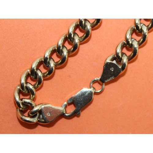 Stamped 375 Gold Chain Total Weight-19.55g In A Box