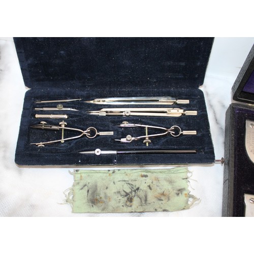 Six Collectable Items Inc-Boxed Vintage Drafting Drawing Set/Boxed ...
