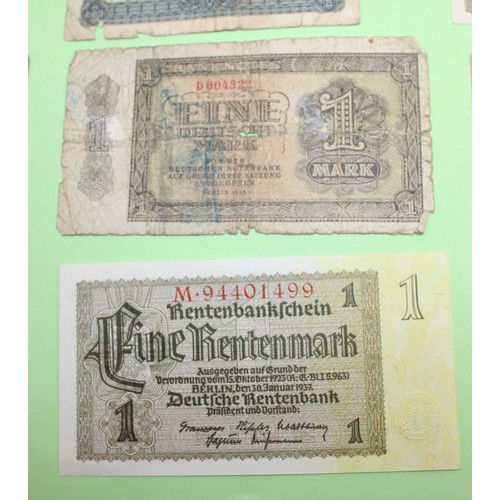 German Issued Banknotes Dated between 1914 and 1944