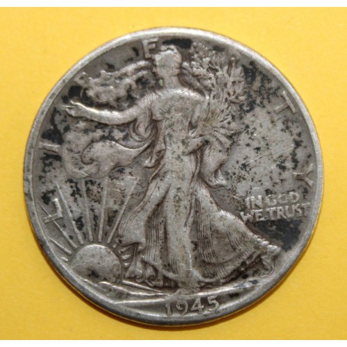 American 1945 Silver Half Dollar Coin
