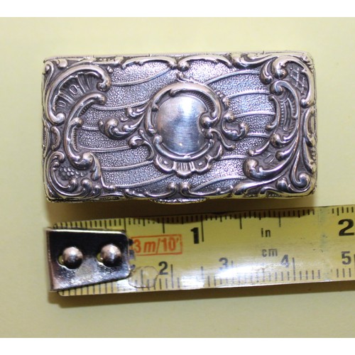 Stamped 900 Silver Decorative Ornate Art Nouveau Pill Pot