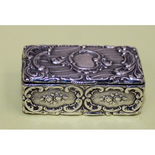 Stamped 900 Silver Decorative Ornate Art Nouveau Pill Pot
