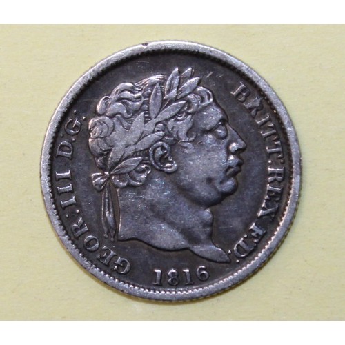 1816 Shilling Coin