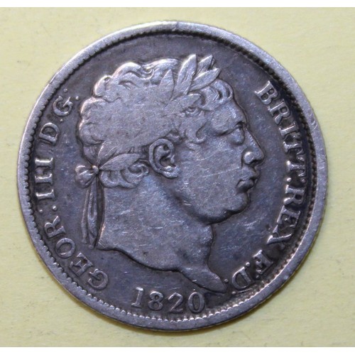 1820 Shilling Coin