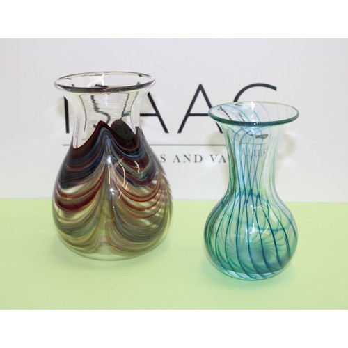 2 x Collectable Adrian Sankey Vases Tallest: 6'' COLLECTION ONLY