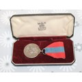 Boxed IMPERIAL SERVICE MEDAL -ALFRED WILLIAM HICKMOTT