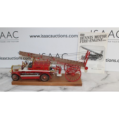 DENNIS MOTOR FIRE-ENGINE 1914 Model - As Found Length-46cm Collection Only