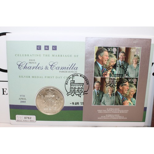 5 x Commemorative Coin Covers Including Centenary Of Edward VII's ...