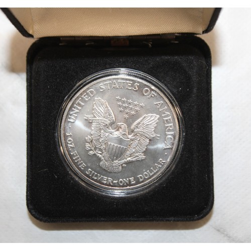 Boxed 2002 The Morgan Mint Elvis Presley U.S. Fine Silver Eagle 1oz ...