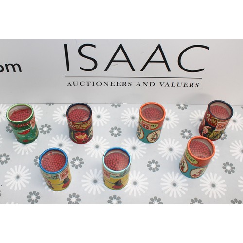 7 x Decorative Tubes Containing Matches