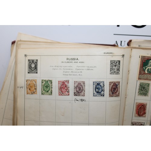 The Strand Stamp Album Containing Stamps Worldwide As Found