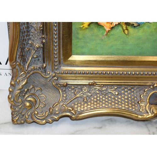 Terence Vickress Portrait Oil Painting on Canvas Framed in Decorative ...