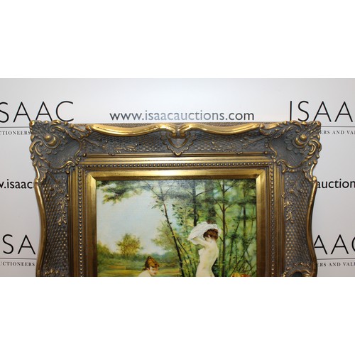 Terence Vickress Portrait Oil Painting on Canvas Framed in Decorative ...