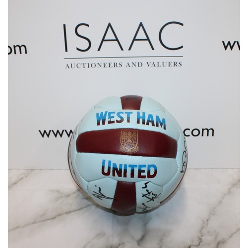 West Ham United Signed Football - 13 Signatures included
