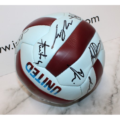West Ham United Signed Football - 13 Signatures included