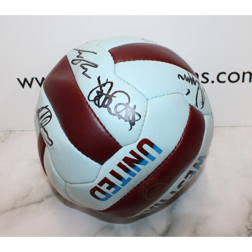 West Ham United Signed Football - 13 Signatures included