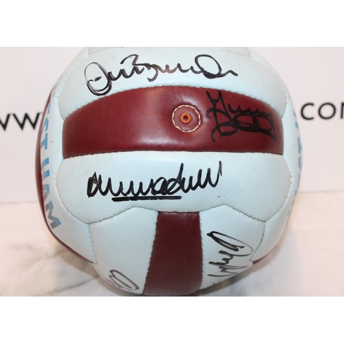 West Ham United Signed Football - 13 Signatures included