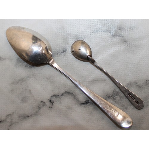 Two Silver Spoons Total Weight-15.76g