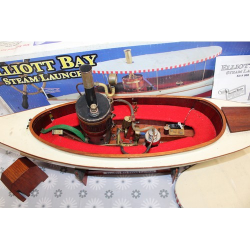 ELLIOTT BAY STEAM LAUNCH BOAT As Found Only With Box Top With ...