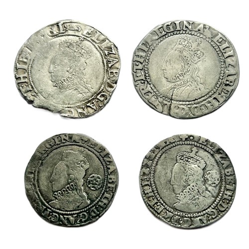 Elizabeth I coinage (4), shillings & sixpences, 1560-1598 AD. second ...