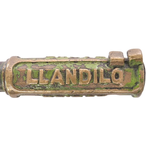 285 - A Webb and Thompson large train staff, LLANDILO BRIDGE-GOLDEN ...