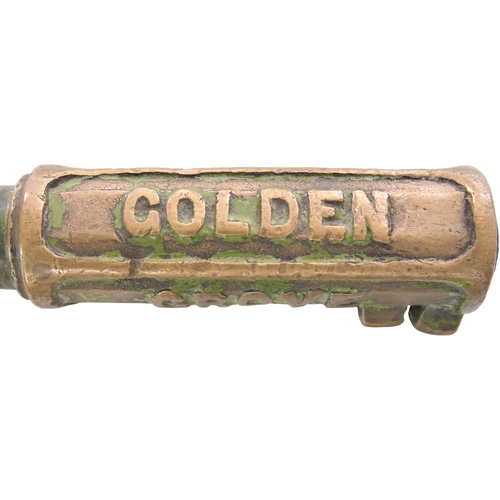 285 - A Webb and Thompson large train staff, LLANDILO BRIDGE-GOLDEN ...