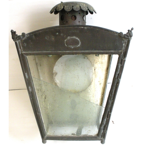 567 - LSWR platform wall lamp case, requires restoration and ...