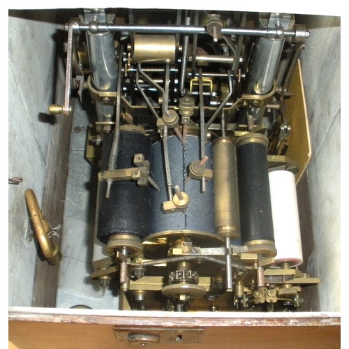 398 - GNR Hallade track recorder, with cover and official Hallade instruction manual and Maker’s ...