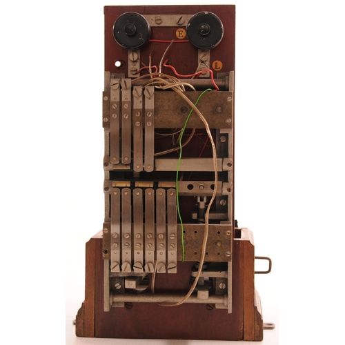 916 - GWR Spagnoletti block instrument for double line, flaking to ...
