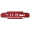 A BR(M) totem sign, OLD ROAN, (f/f), from the Liverpool to Ormskirk ...