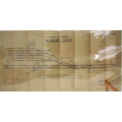 Official BR(S) signal box diagrams (office copies) most with official ...