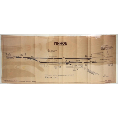 Official BR(S) signal box diagrams (office copies) most with official ...
