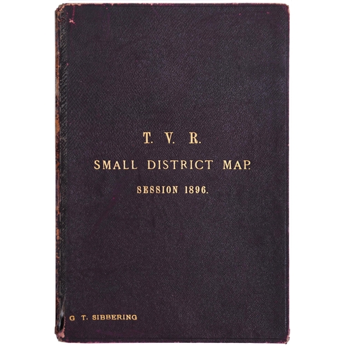 272 - A map, Taff Vale Railway District Map, 1895-96, showing all ...