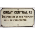 GCR C/I trespass notice (TPGC403), 20½"x 11⅝;", original back. (PDESK ...