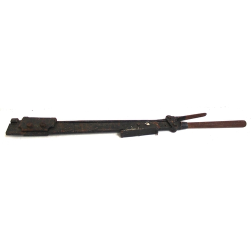 GWR/BR(W) single signal box lever, but just below the catch box, 47½ ...