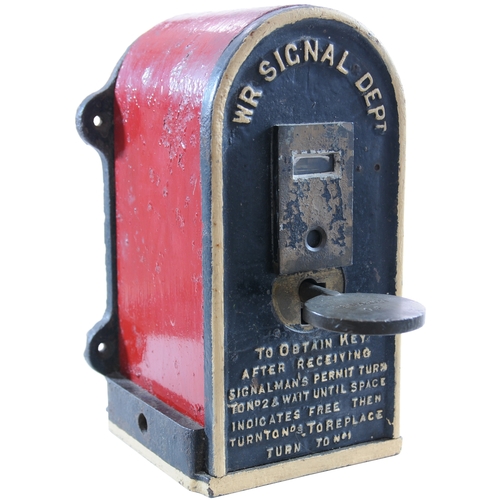 106 - A GWR ground frame key release instrument, with brass key ...