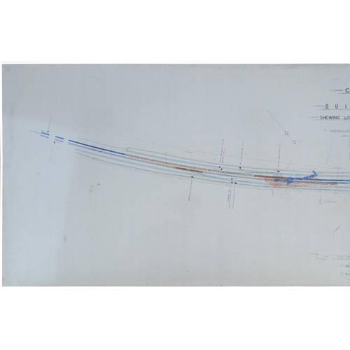 184 - A Caledonian Railway plan of QUINTINSHILL, showing locus of ...