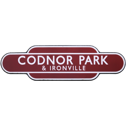 211 - A BR(M) totem sign, CODNOR PARK & IRONVILLE, (f/f), from the ...