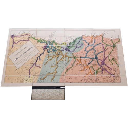 267 - A North Eastern railway map, Main And Sub-Transhipping Centres ...